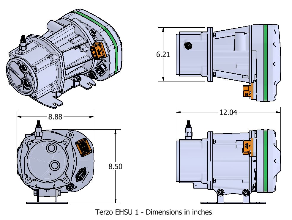 2.5kW EHSU High Voltage Steering Pump System – Radial Dynamics