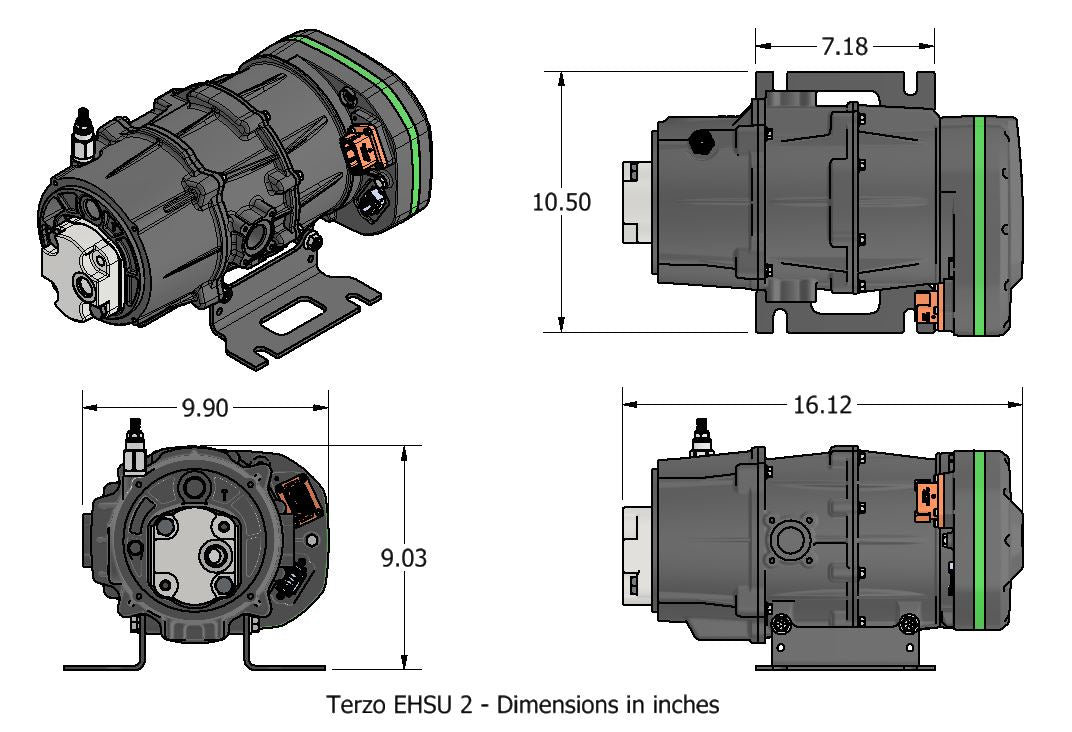 10kW EHSU High Voltage Steering Pump System – Radial Dynamics